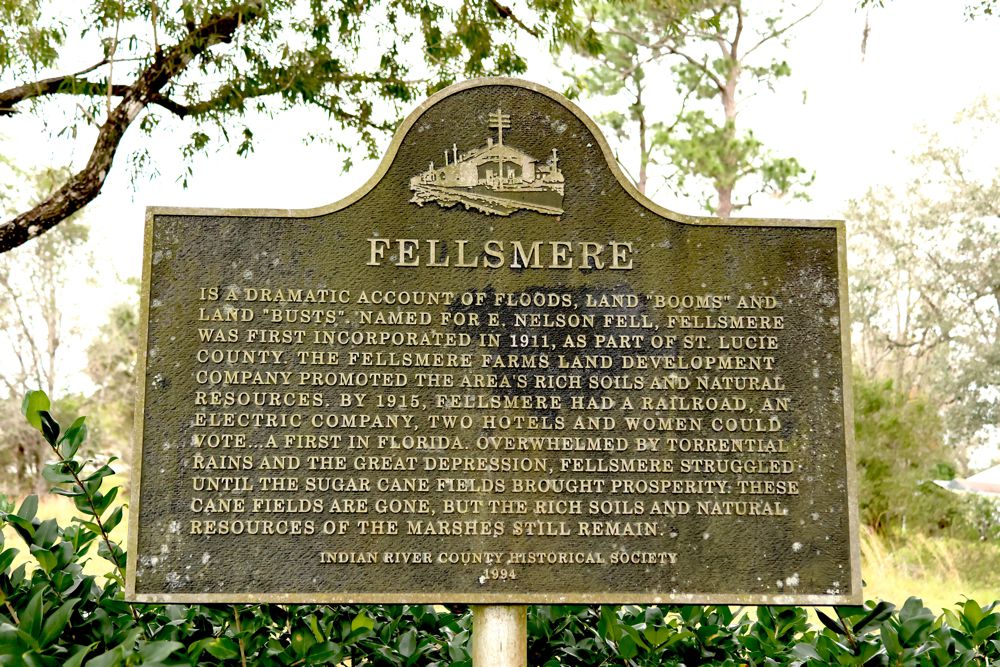 City Of Fellsmere Historical Marker - Fellsmere Historic Walking Tour